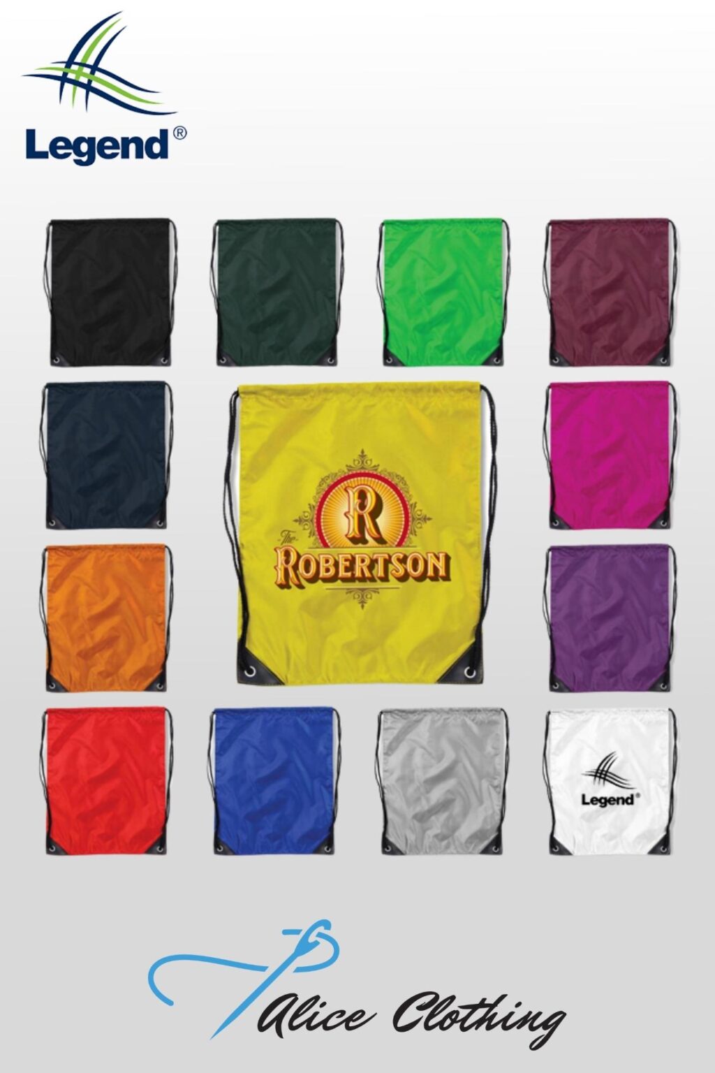 Legend® B229 Backsack Drawstring Bag - Local Decoration QLD