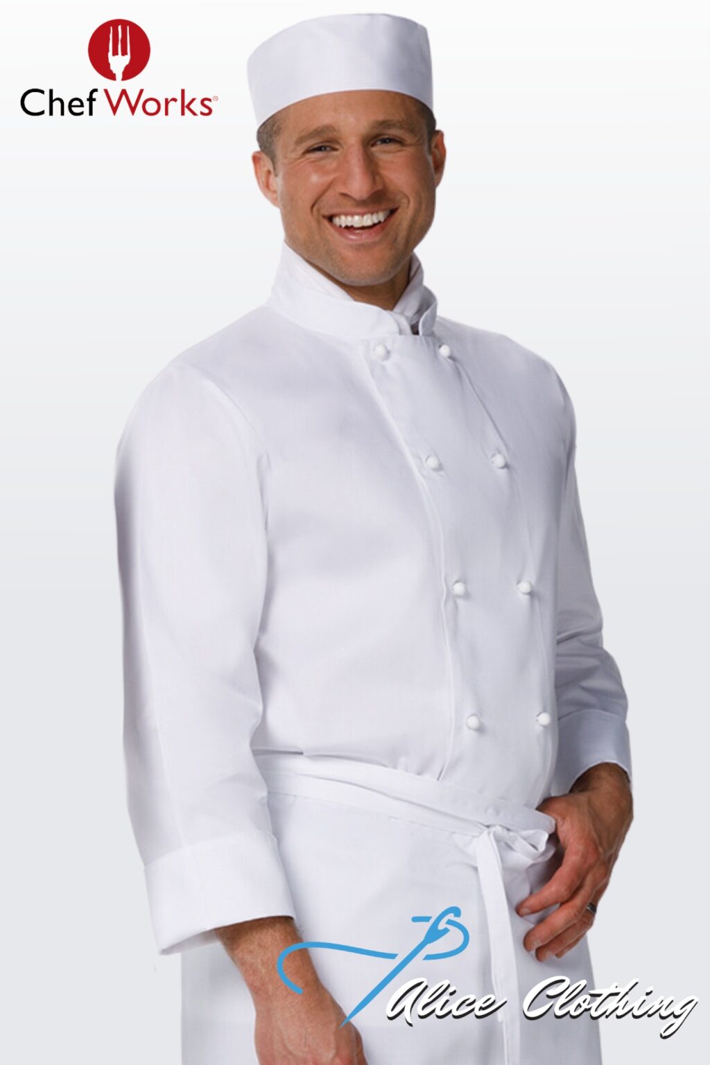 MUCC Chef Works Murray Chef Jacket - White Basic Chef Jacket