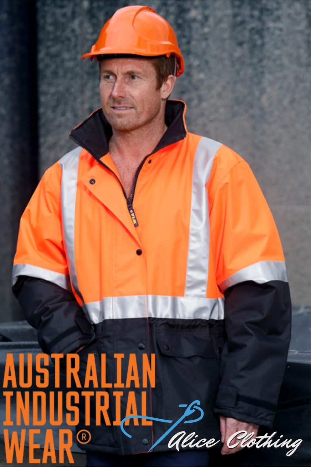 AIW HiVis Rain Jacket with Quilted lining - Alice Clothing