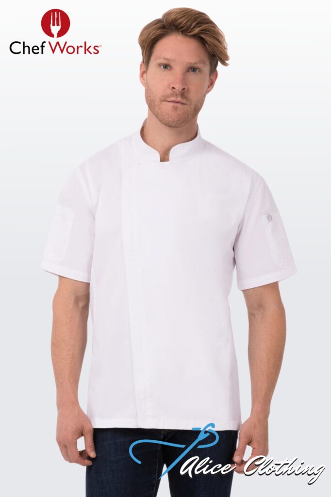 CBZ01 Chef Works Rochester Mens Chef Jacket with Zipper
