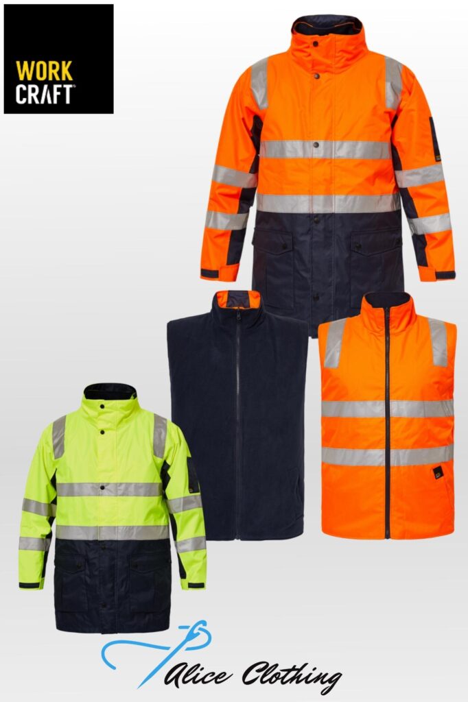 WW9022 Hi Vis 4 in 1 Reflective Jacket - Alice Clothing