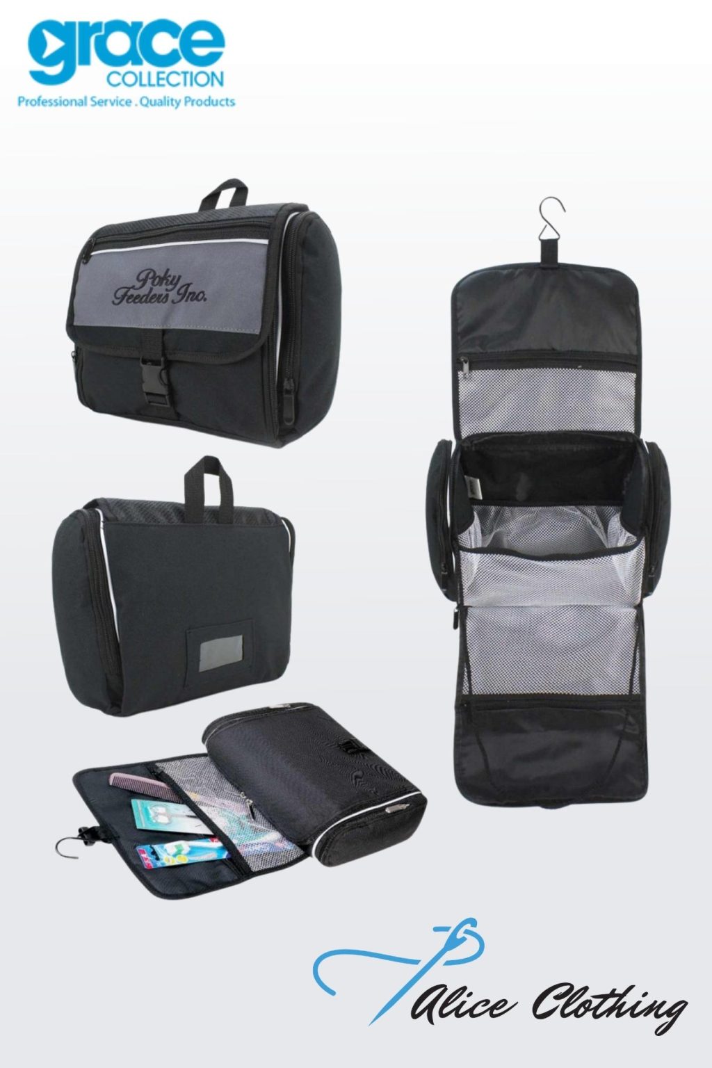 G1057 Grace Toiletry Bag - Custom Travel Bags Online