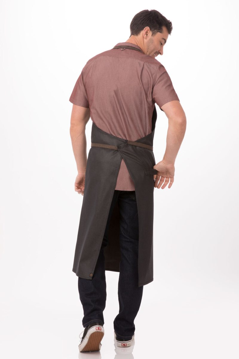 ABCWT001 Chef Works Boulder Chefs Bib Apron - Alice Clothing