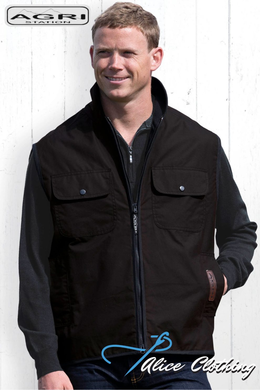 Agri Station Ranger Oilskin Vest | ASROV - Alice Clothing