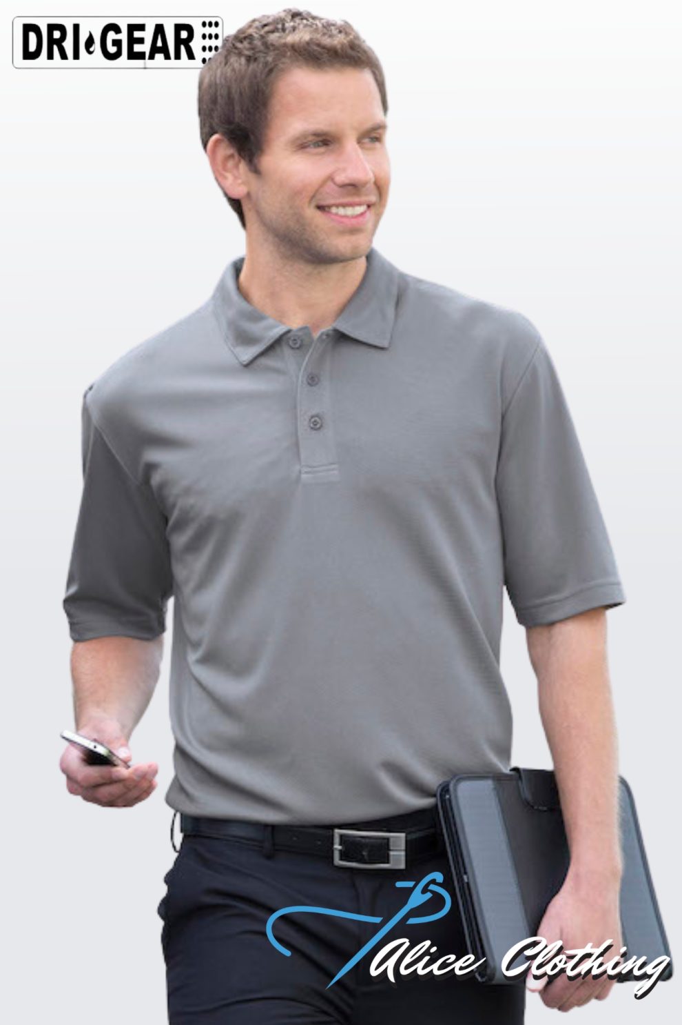 Dri Gear Mens Ottoman Lite Polo | DGOL - Alice Clothing