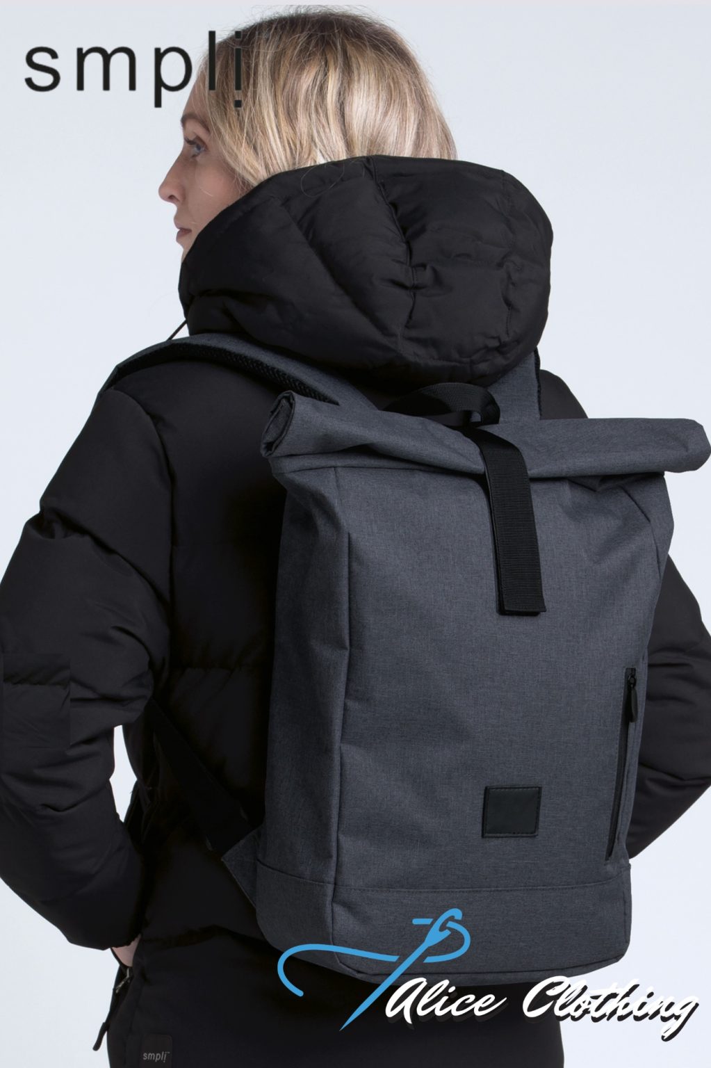 smpli™ Bounce Roll Top Backpack | SIBRTB - Alice Clothing