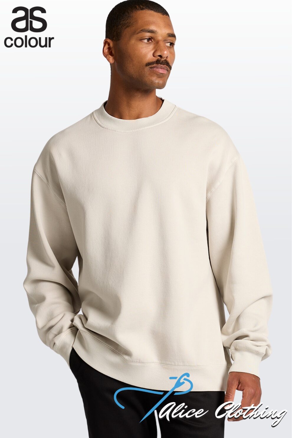 ASCOLOUR® 5165 Faded Relax Crew - Custom Premium Sweatshirts